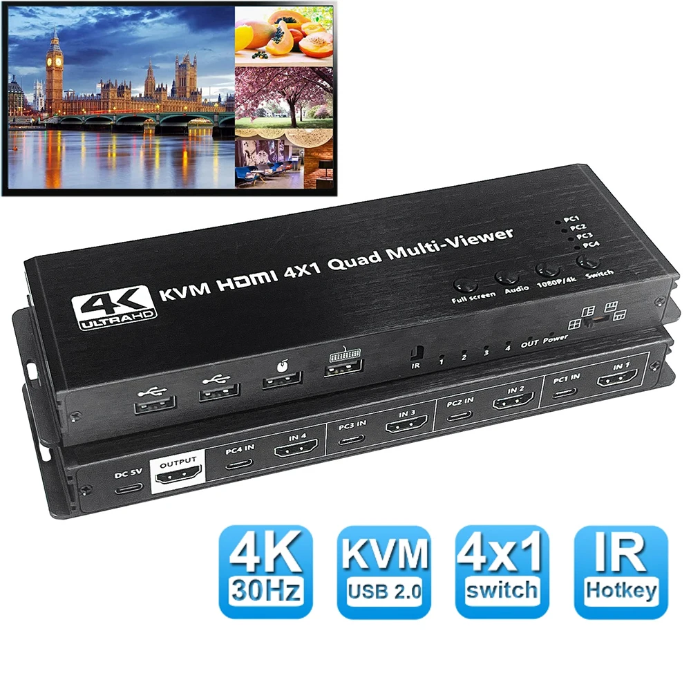 HDMI-MultiViewer-KVM-Switch-4-Port-USB-HDMI-KVM-Switch-with-Multi ...
