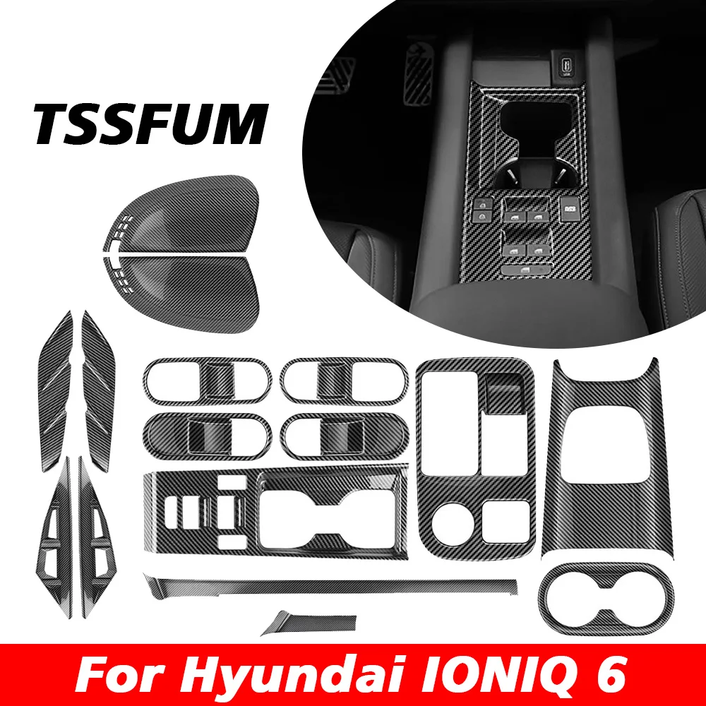 Auto-Innenraum-Kohle-faser-Full-Set-Aufkleber-Steuer-getriebe ...