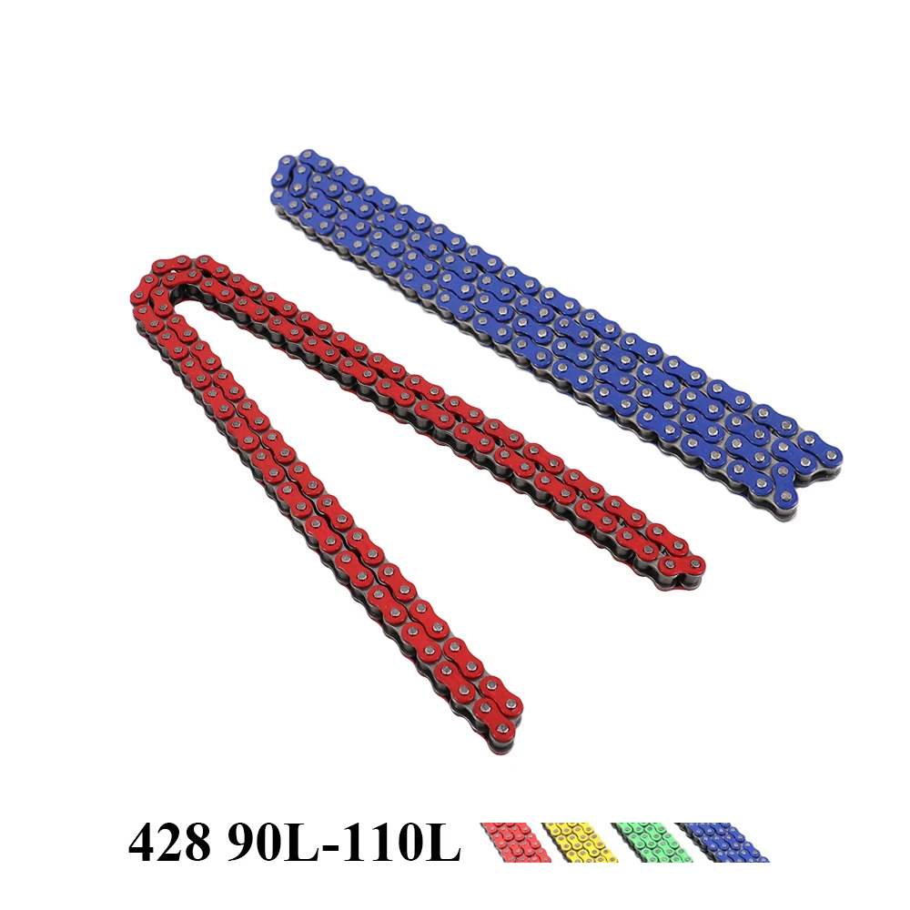 428-90L-110L-110-Link-Motorcycle-Color-Chain-Master-Driving-Red-Blue ...