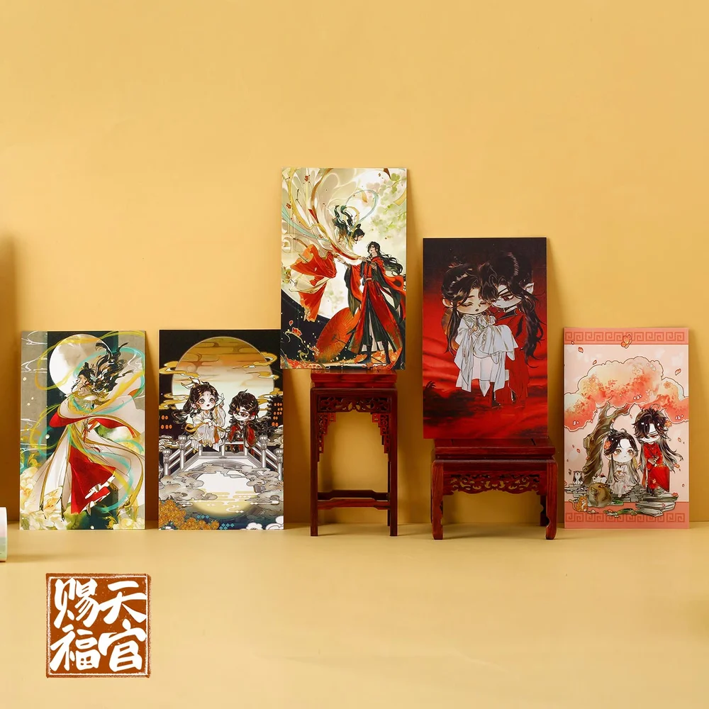 Original Anime Tgcf Tian Guan Ci Fu Comics Hua Cheng Xie Lian 12pcs ...