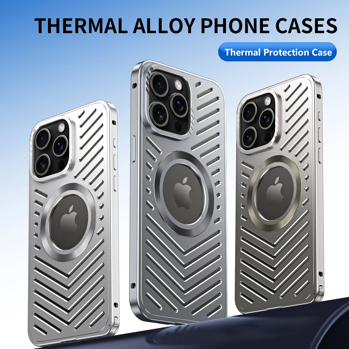 Metal-Heat-Dissipation-Magnetic-Phone-Case-For-iPhone-13-12-14-15-Pro ...