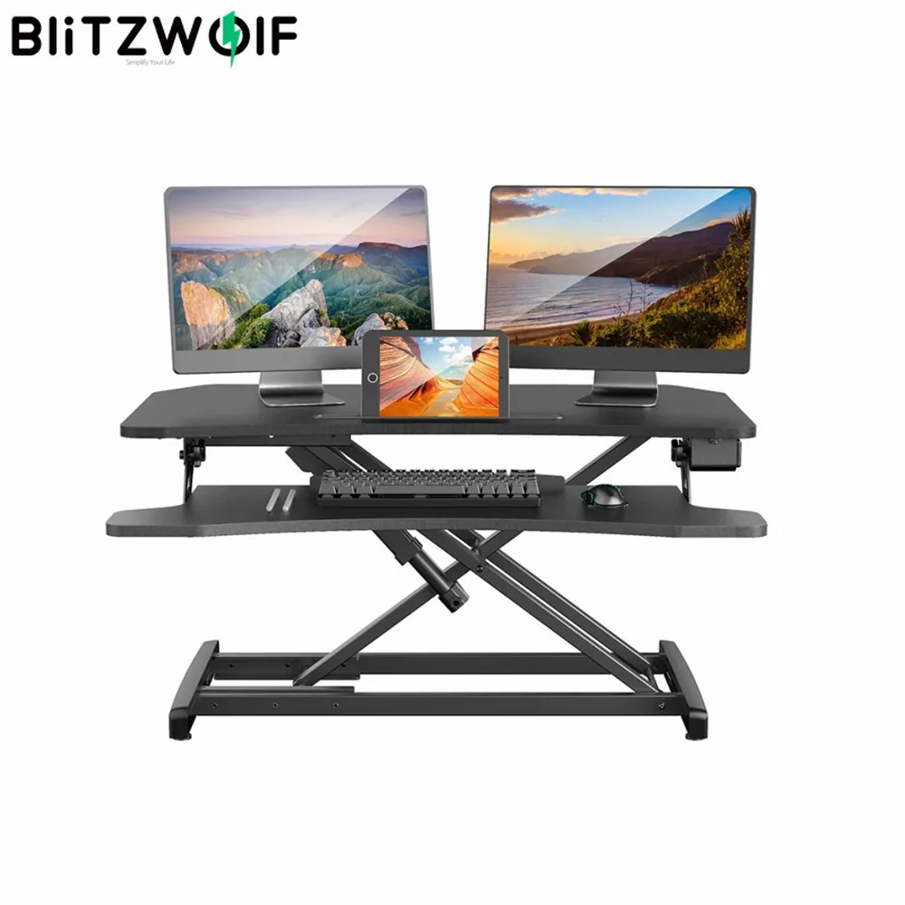 BlitzWolf-X-Shape-Electric-Lifting-Table-EU-Plug-USB-Charging-Station ...