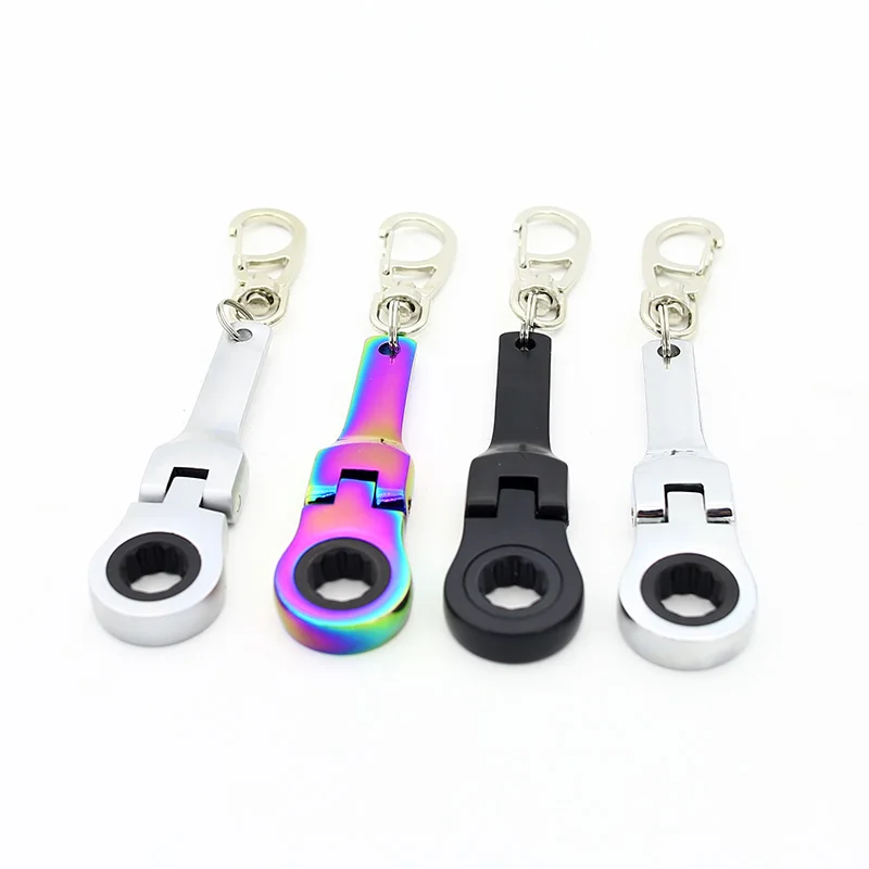 Flexible-10mm-Ratchet-Wrench-Mini-Shaped-JDM-Metal-Racing-Keychain-Key ...