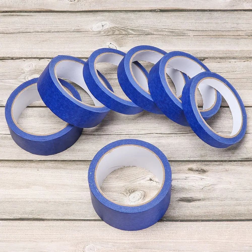 20m-5-50mm-Blue-Masking-Tape-Decoration-Spray-Paint-Color-Separation ...