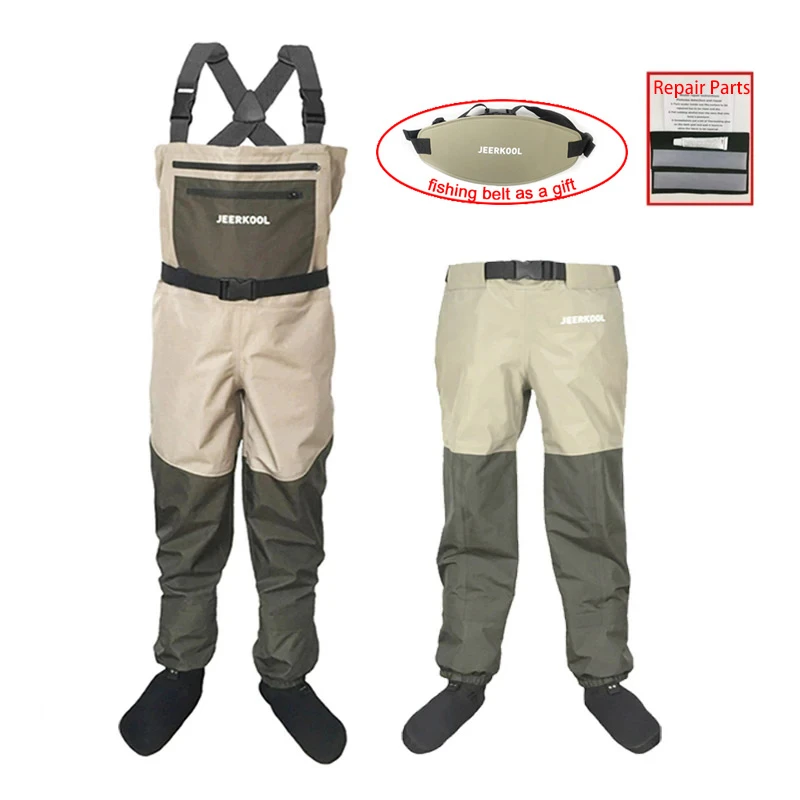 Waterproof Fly Fishing Waders Breathable Wading Pants Fishing Hunting ...