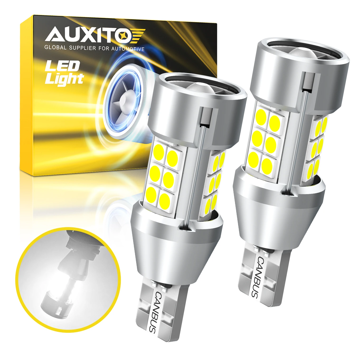 AUXITO-2Pcs-4000LM-Canbus-T15-Led-High-Power-3030SMD-T16-912-921-W16W ...