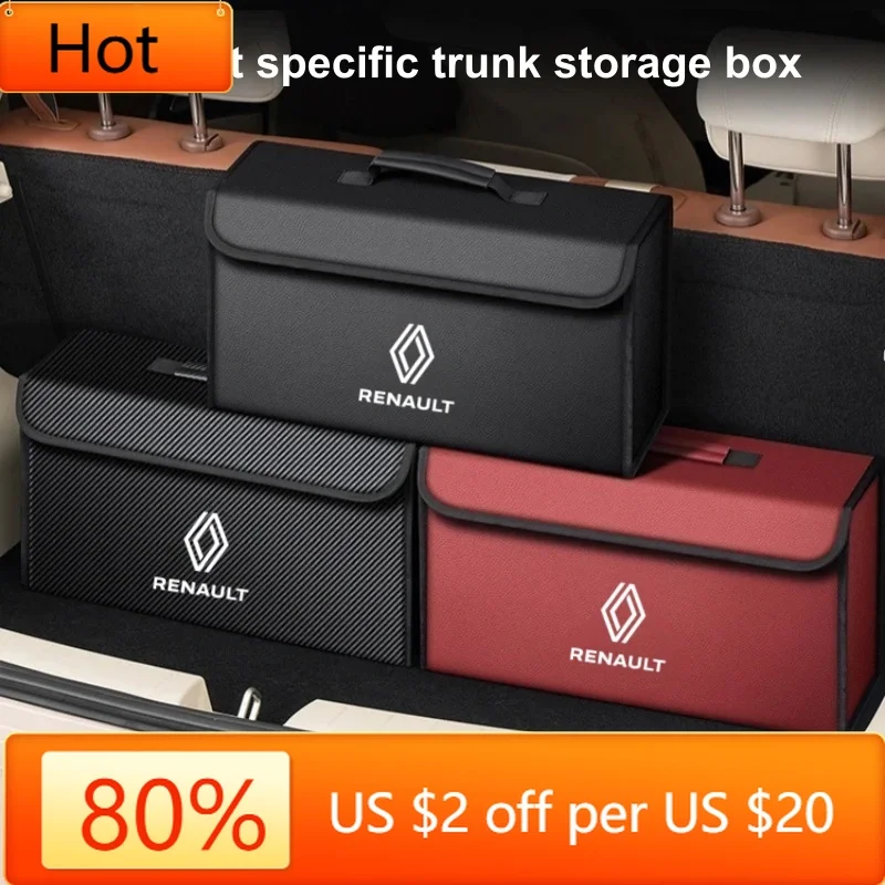 2026 Hot For Renault Interior Stickers Car Trunk Storage Box Organizer ...