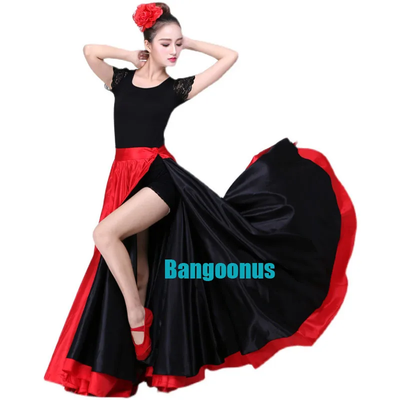 Performance-Dance-Clothes-Big-Swing-Skirt-Belly-Dance-Spanish-Bullfight ...