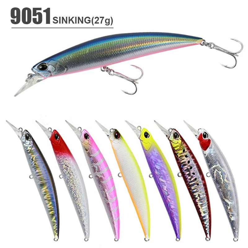 Lua-Bait-Bionic-False-Bait-Sinking-Minnow-27g-110mm-Long-Casting ...