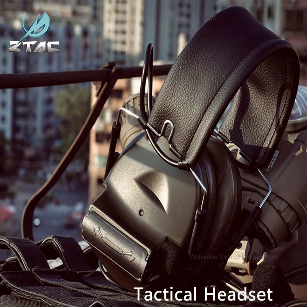 Ztac novo capacete tático headset pelto comta ii fones de redução ruído ...