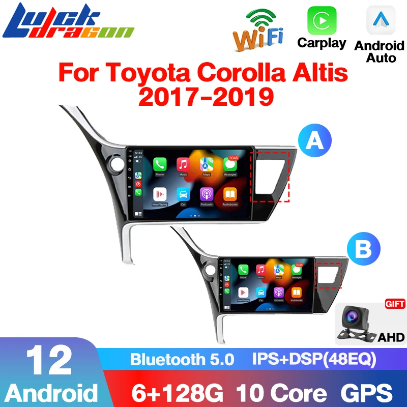 Autoradio-Android-10-N-cleo-Para-Toyota-Corolla-Altis-2017-2019-Carro ...