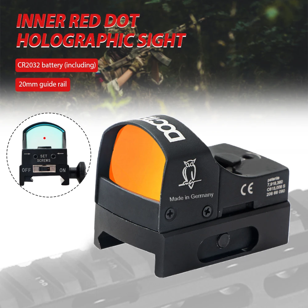 Metal-RMR-Red-Dot-Sight-Scope-Adjustable-Collimator-Pistol-Reflex-Glock ...