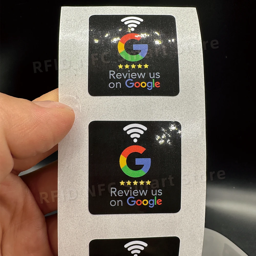 30mm-impermeabile-Google-Review-Stickers-504byte-NFC215-Chip-NFC-Tap ...