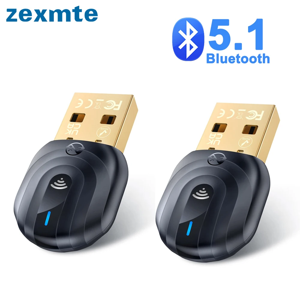 Zexmte-USB-Bluetooth-5-1-5-0-Adapter-Set-Bluetooth-Dongle-Transmitter ...