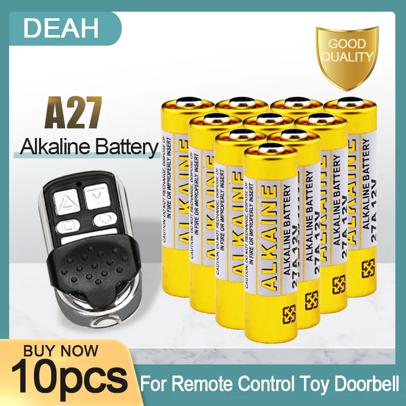 10PCS-A27-27A-12V-Alkaline-Battery-G27A-MN27-MS27-GP27A-L828-V27GA ...