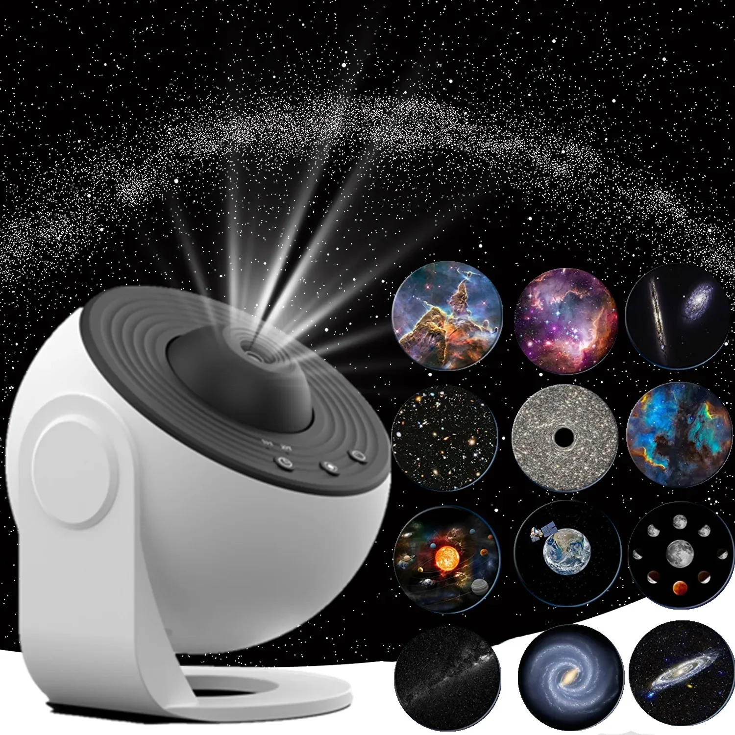 12-in-1-Star-Night-Light-Projector-Galaxy-Projector-360-Rotate ...