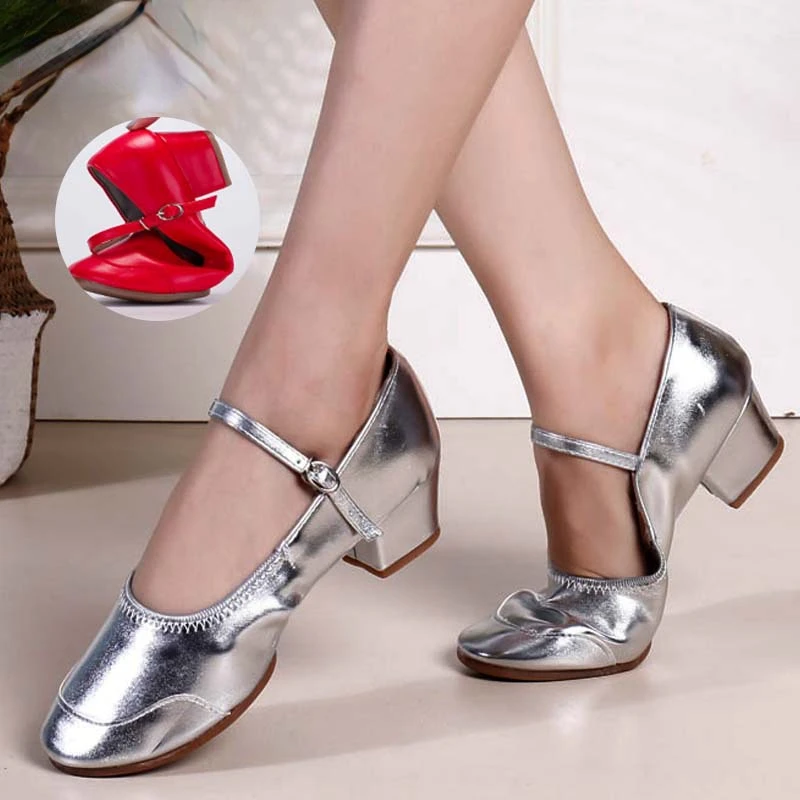 Woman Dance-shoes For Girls Ladies Latin Ballroom Modern Salsa Practise ...
