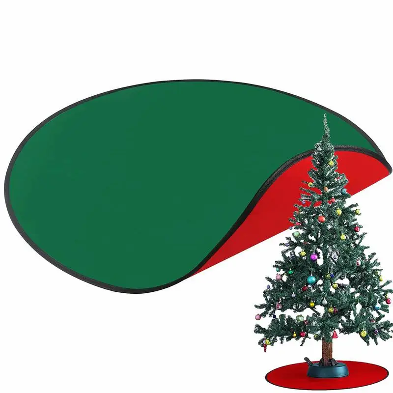 76cm-Reversible-Christmas-Tree-Mat-Waterproof-Round-Floor-Protection ...
