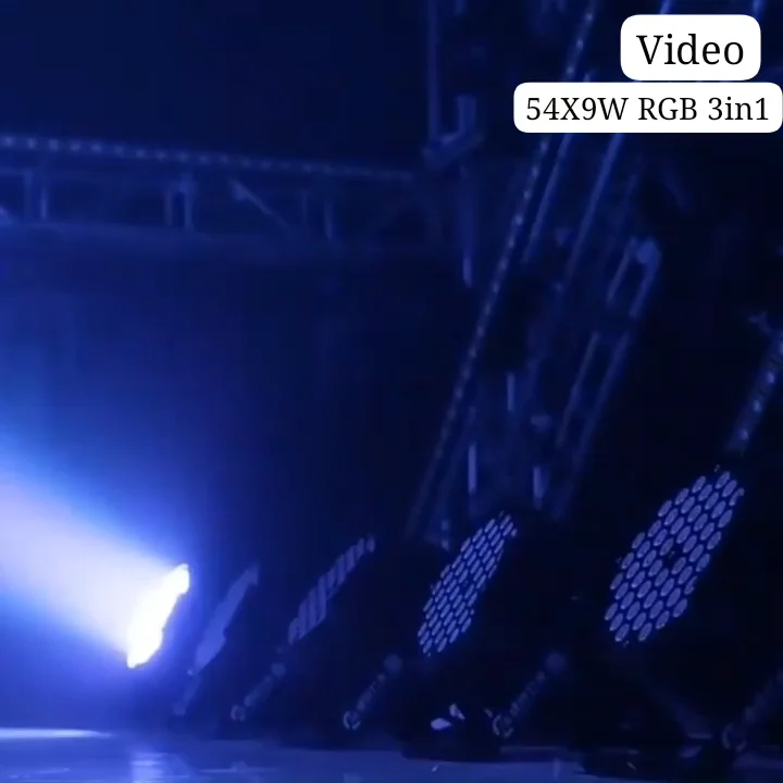 DJ Lights | 54x9W LED Par Lights, DMX Stage Lights Sound Activated ...