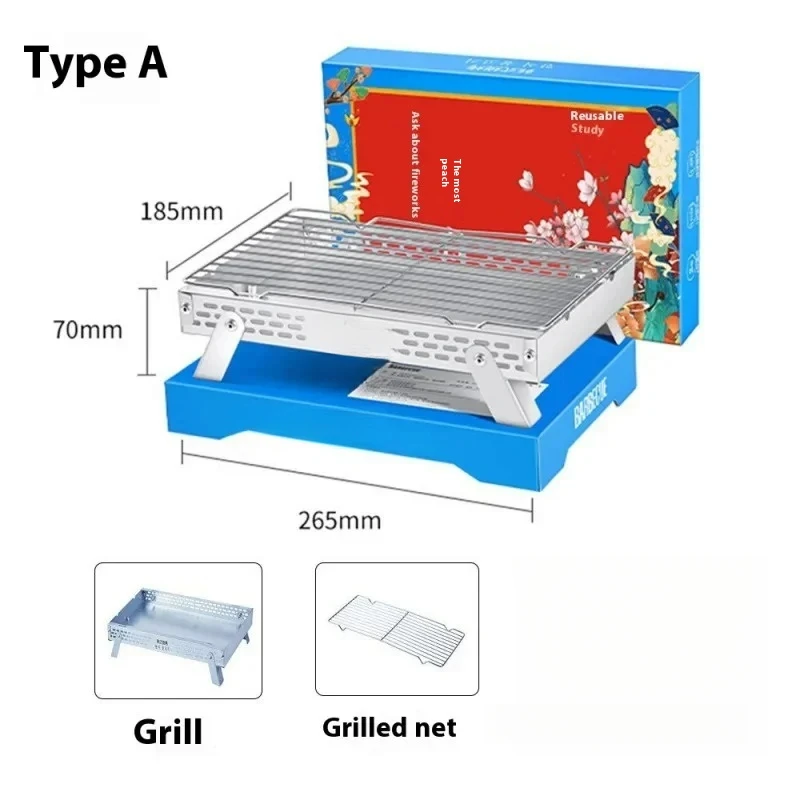 Pink-Squirrel-Portable-Mini-BBQ-Barbecue-Grill-Outdoor-Camp-Picnic ...