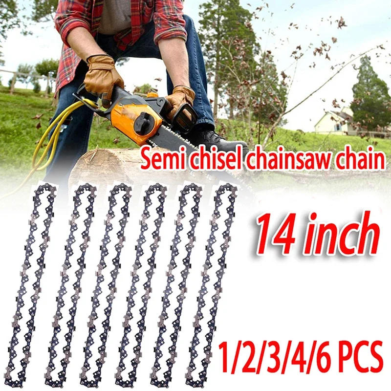 1/2/3/4/6x 14Inch Chain Chainsaw 3/8" LP .050" Gauge 50 Drive Links ...