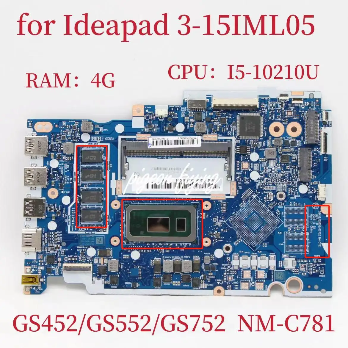 NM-C781-Mainboard-For-Ideapad-3-15IML05-Laptop-Motherboard-CPU-I5 ...