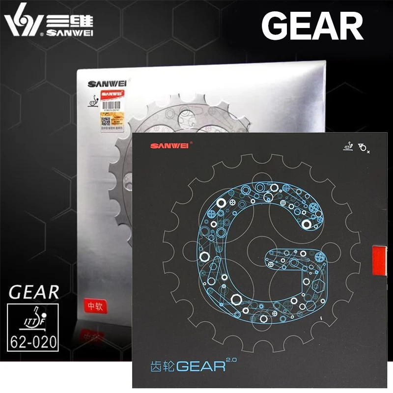 SANWEI-NANO-Gears-Non-sticky-High-quality-Table-Tennis-Rubber-Ping-Pong ...