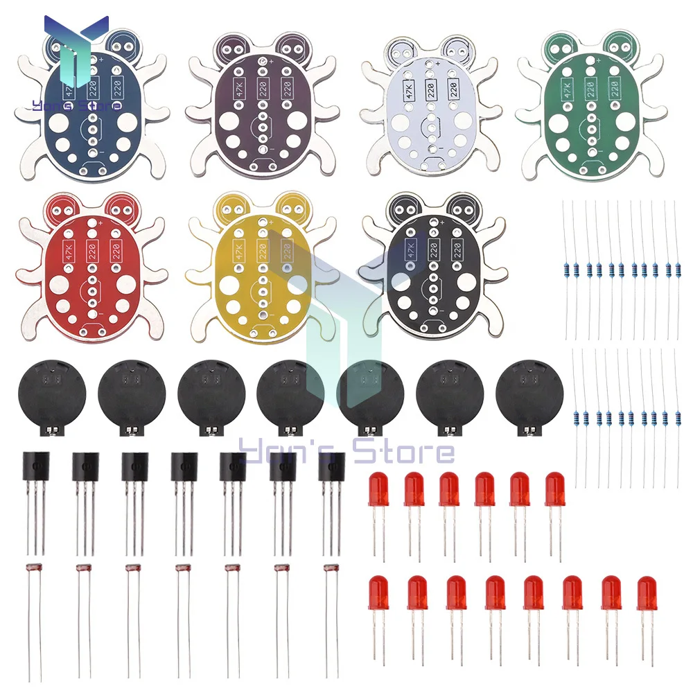 Weevil-Eye-DIY-Electronic-LED-Light-Beginner-Learn-Electrical-Fun-Kit ...