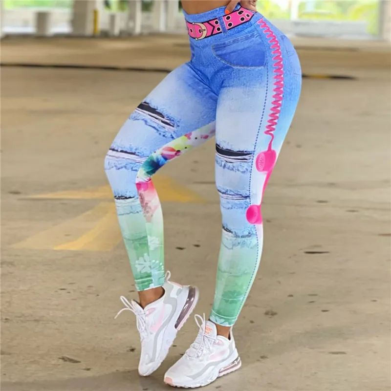 Neon Ripped Leggings