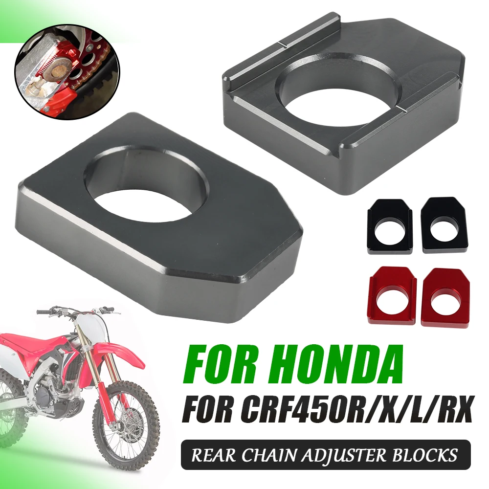 Motorcycle-CNC-Rear-Chain-Adjuster-Axle-Blocks-Lever-Slider-For-Honda ...