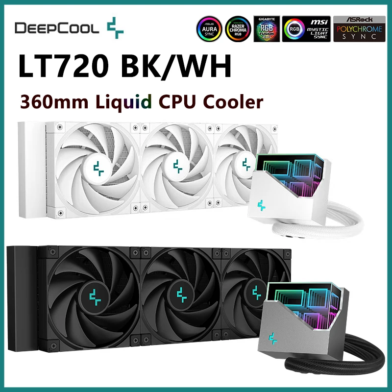 DeepCool LT720 CPU Liquid Water Cooling 360mm Integrado CPU Cooler ...