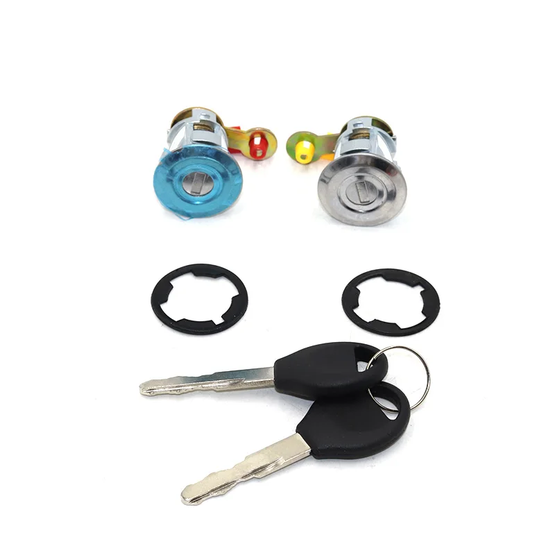 Auto-Door-Lock-Cylinder-Key-Set-with-2-Keys-Front-for-Nissan-Navara-D22 ...