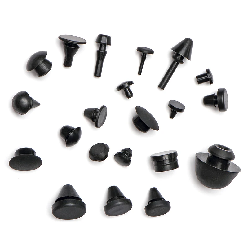 Silicone Plug Rubber Stopper Eyelet Waterproof Door Mat Black Damping ...
