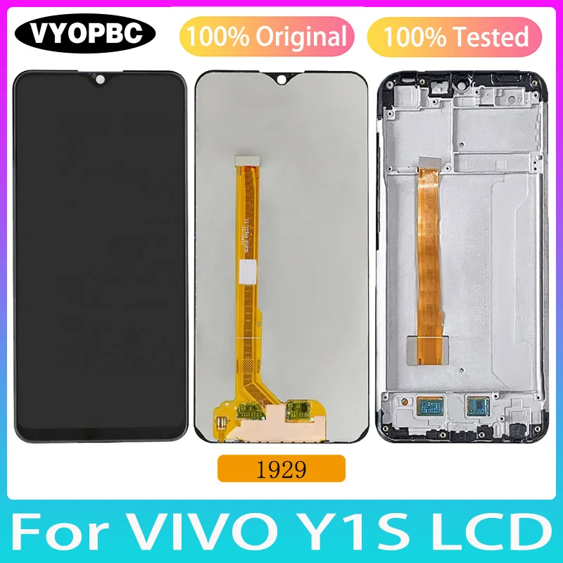 For VIVO Y1S Original LCD Display With Frame Panel Digitizer Assembly ...
