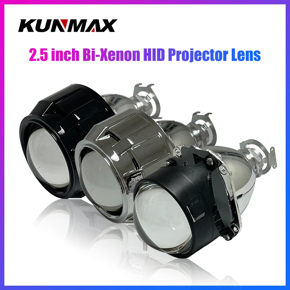 Kunfine-2pcs-lot-2-5-Zoll-Bi-Xenon-versteckte-Projektor-linse-deckt ...