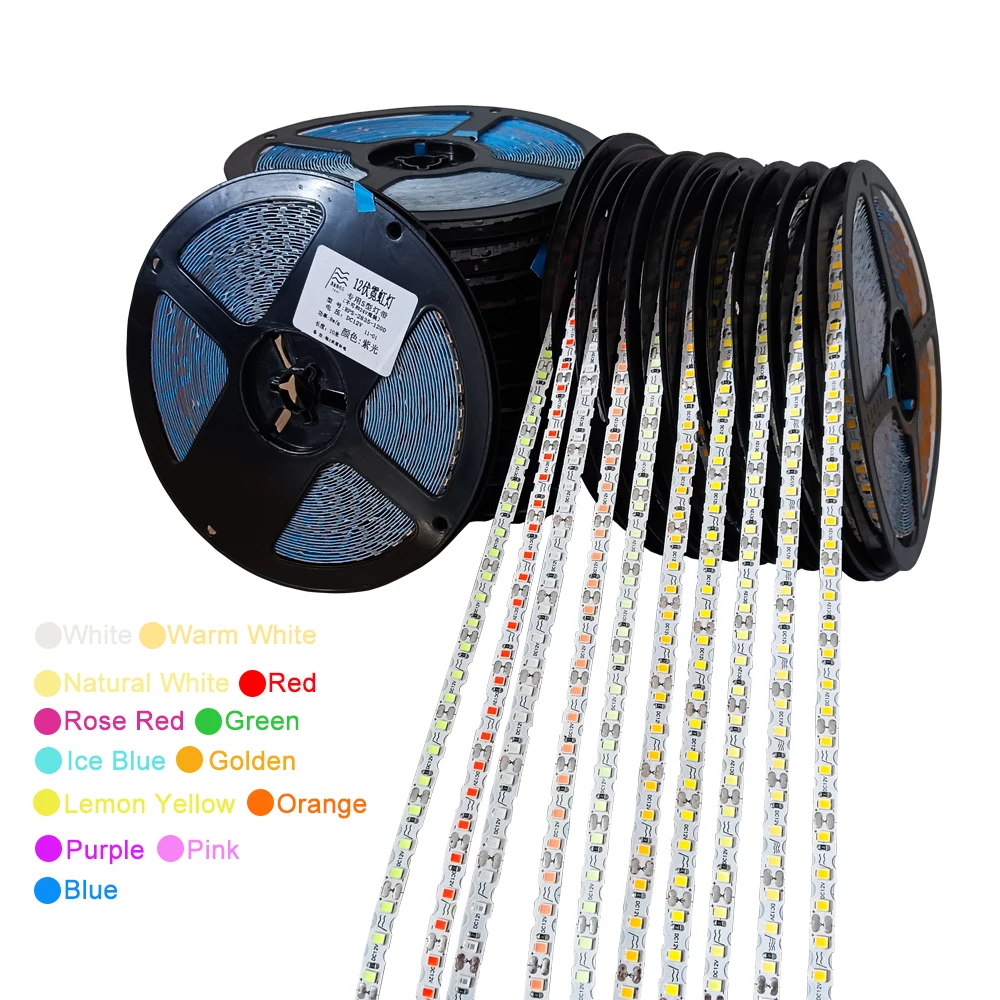 DC12V-2835-SMD-S-Shape-LED-Strip-6mm-Width-Bendable-120LED-m-Flexible ...