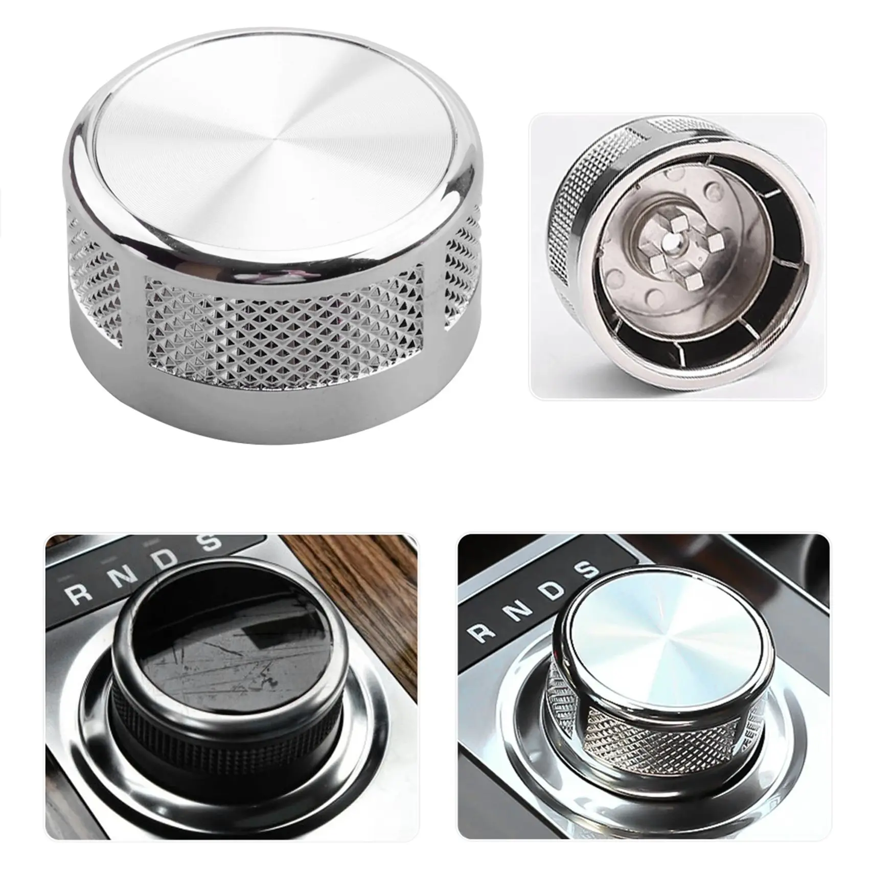 Car Gear Shift Selector Knob Upgrade Chrome Fit for Land Rover ...