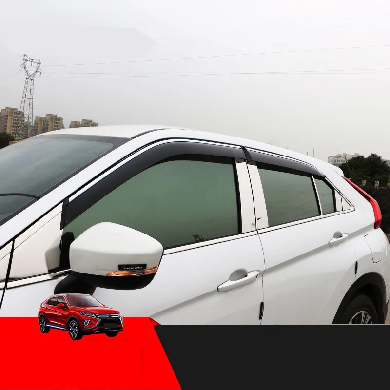 For-Mitsubishi-ECLIPSE-CROSS-2018-2019-Car-waterproof-decorative-strip ...