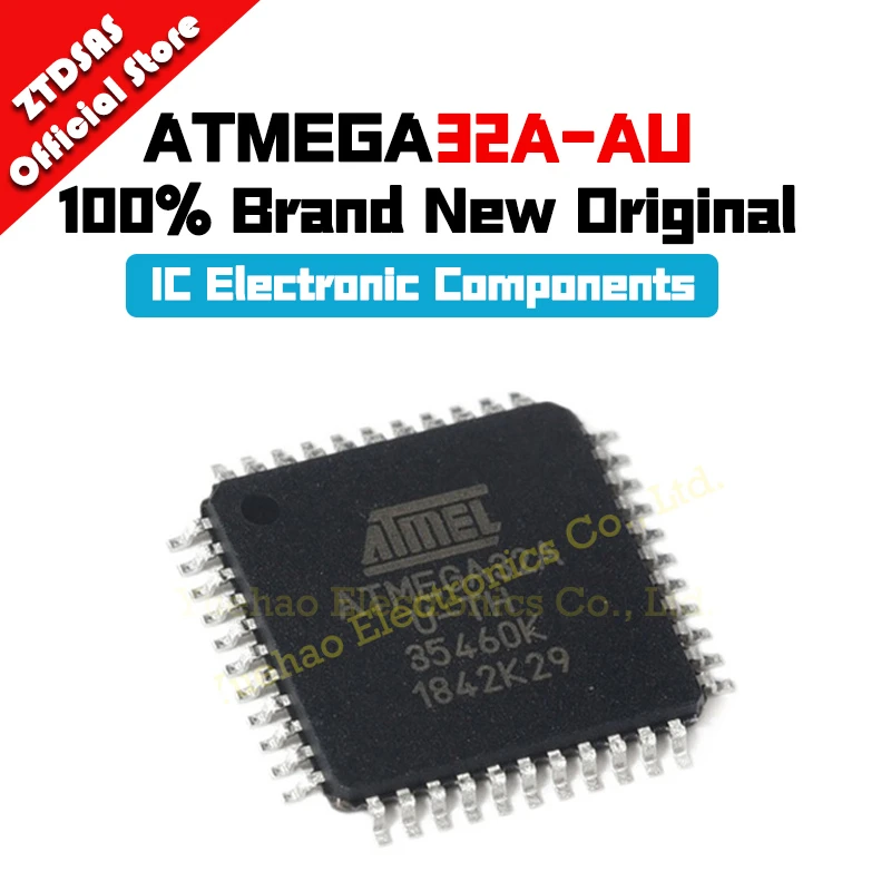 ATMEGA32A-AU ATMEGA32A ATMEGA32 ATMEGA, MCU original novo, TQFP-44 IC, 1 a 100 PCes