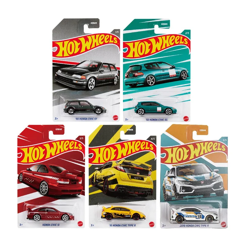 2022 Hot Wheel 1:64 Honda Series Civic ef eg si Type r Birthday Theme Classification Die cast ...
