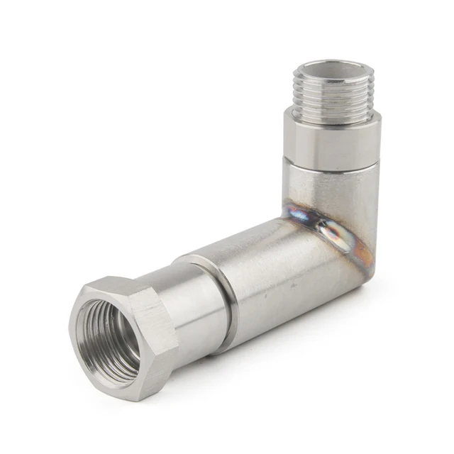 90 Degree Oxygen O2 Sensor Connector 80mm Stainless Steel Oxygen O2 ...