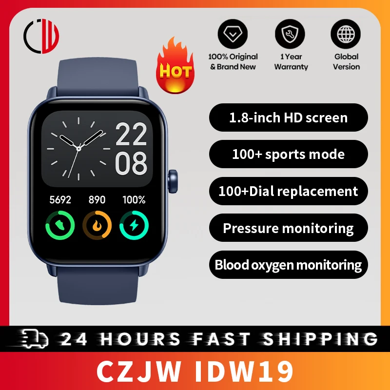 CZJW-IDW19-Smartwatch-Blood-Oxygen-Bluetooth-Call-Smart-Watch-For-Man ...