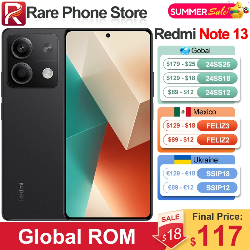 Global-ROM-Xiaomi-Redmi-Note-13-128GB-256GB-MTK-Dimensity-6080-6-67 ...