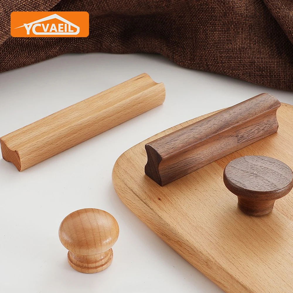 1pcs-Solid-Wood-Handles-for-Kitchen-Cabinets-Drawers-Door-Knobs ...
