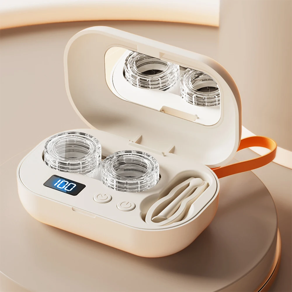 Portable Rechargeable Ultrasonic Contact Lens Cleaner Suitable for Soft ...