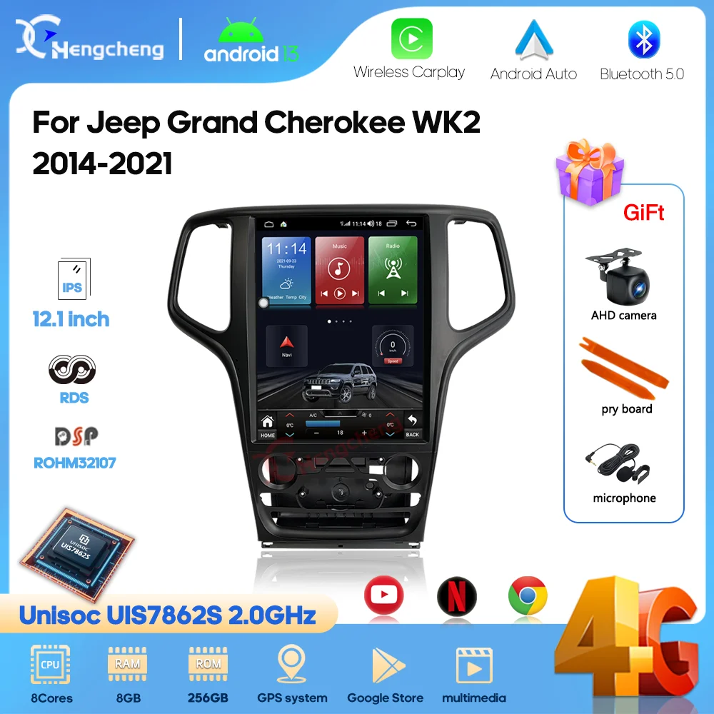 12.1 "For Jeep Grand Cherokee WK2 2014-2020 Car Multimedia Video Player ...