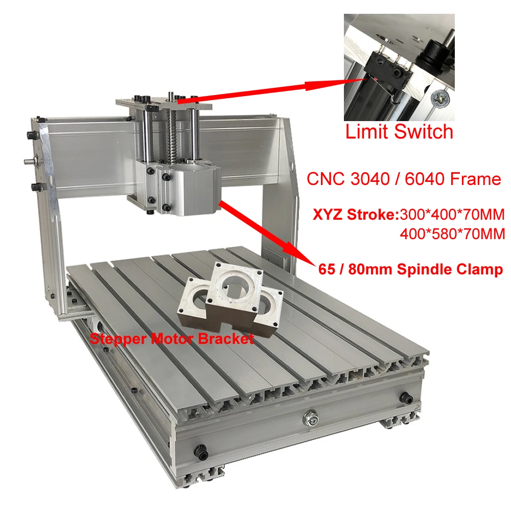CNC-3040-6040-Aluminum-Frame-Kit-1605-Ball-Screw-DIY-CNC-Router-Milling ...