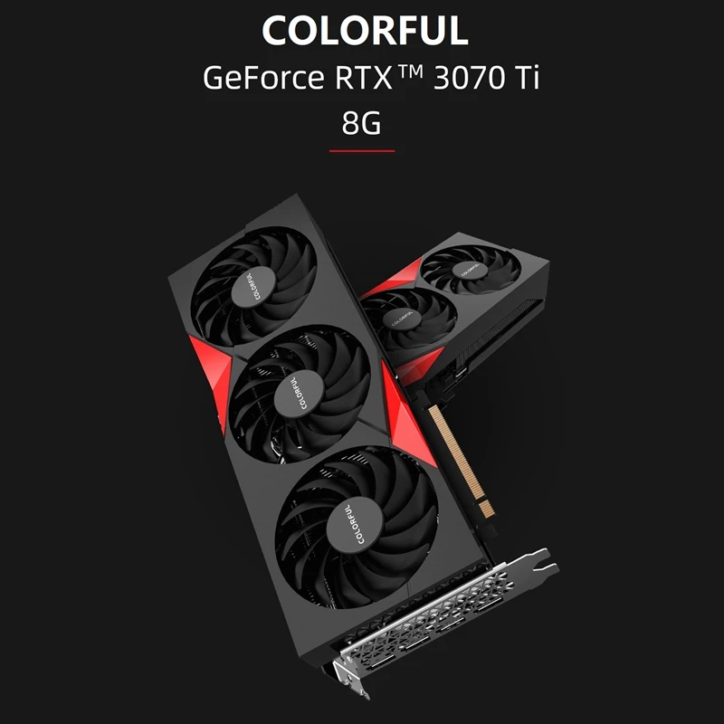 컬러풀 Geforce RTX 3070 Ti 8G 그래픽 카드, 8GB GDDR6X 256 비트 8Nm 19Gbps 1575Mhz ...