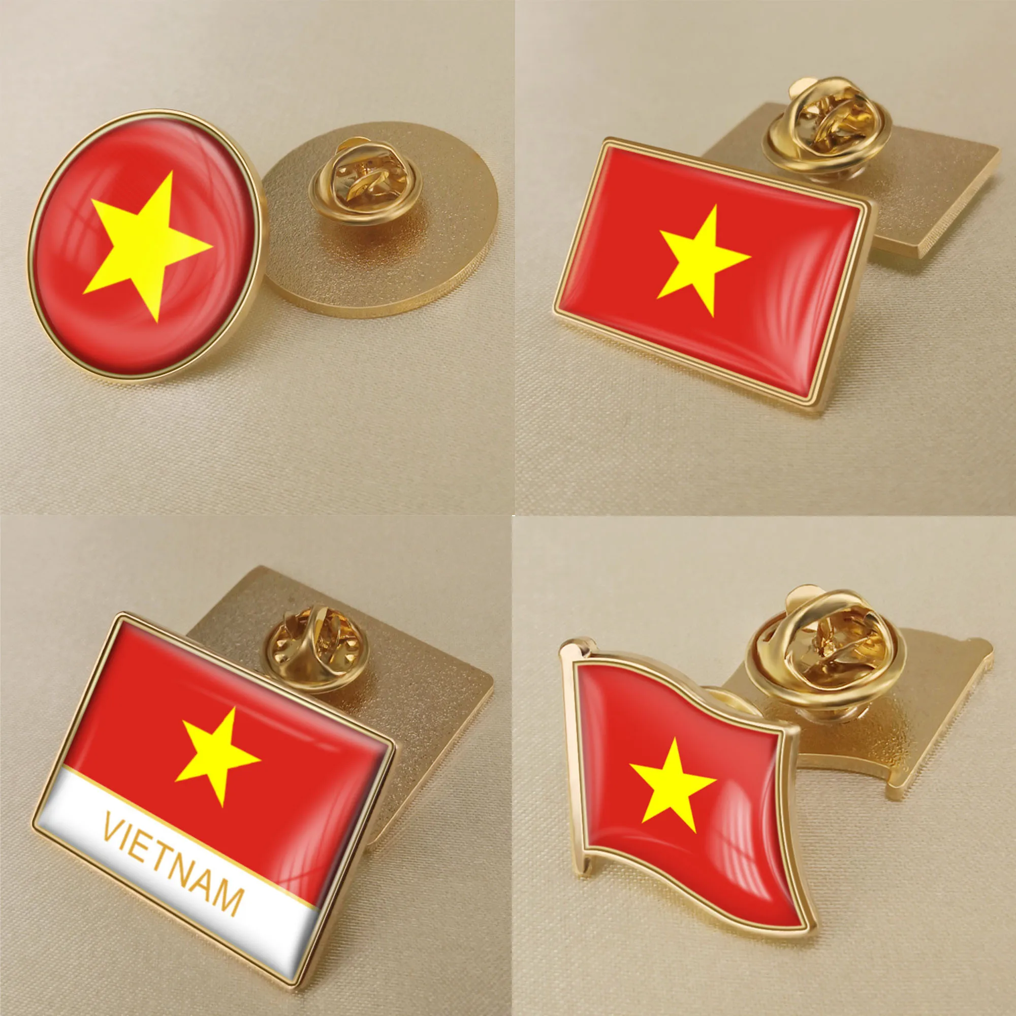 Vietnam Flag National Emblem Brooch Badges Lapel Pins| | - AliExpress