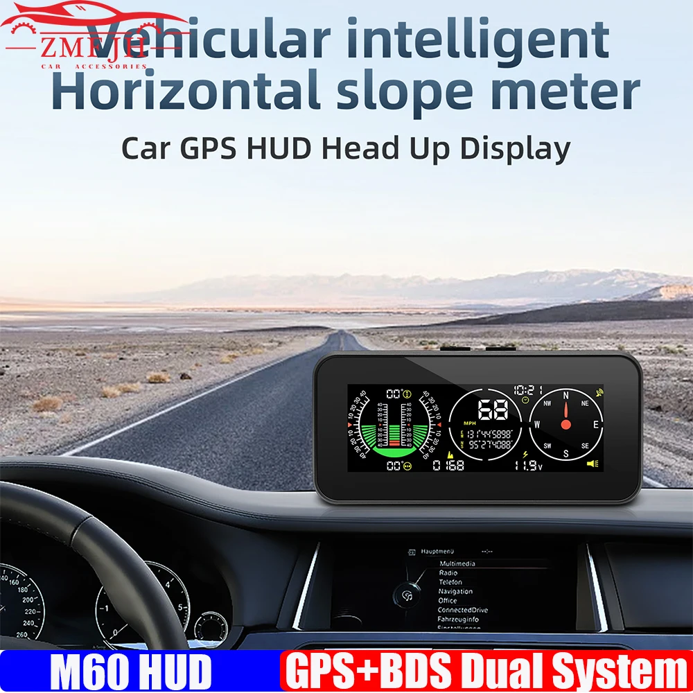 Car Incline Meter PRIZOM X91 3-in-1 GPS TPMS HUD Display - Vehicle ...